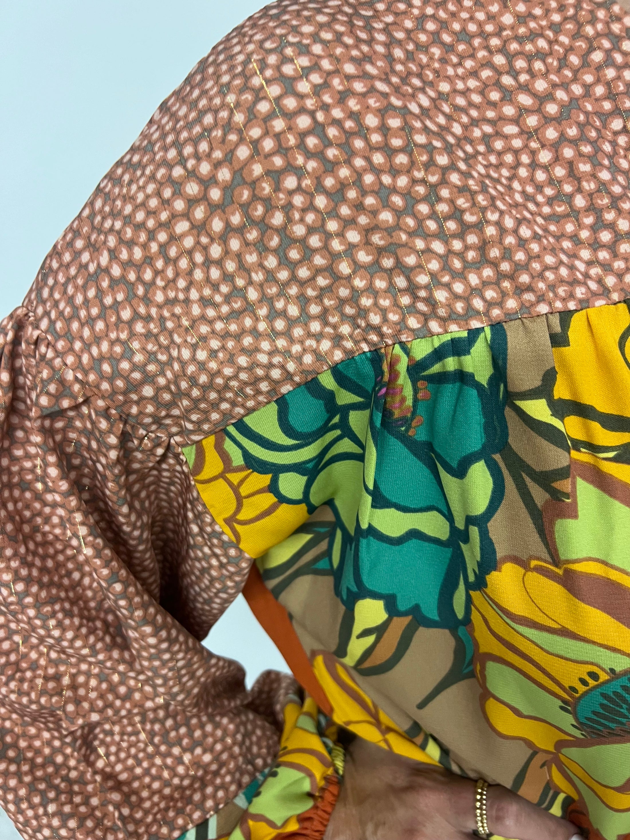 Michele Mix Print Top - FINAL SALE – shop chartreuse